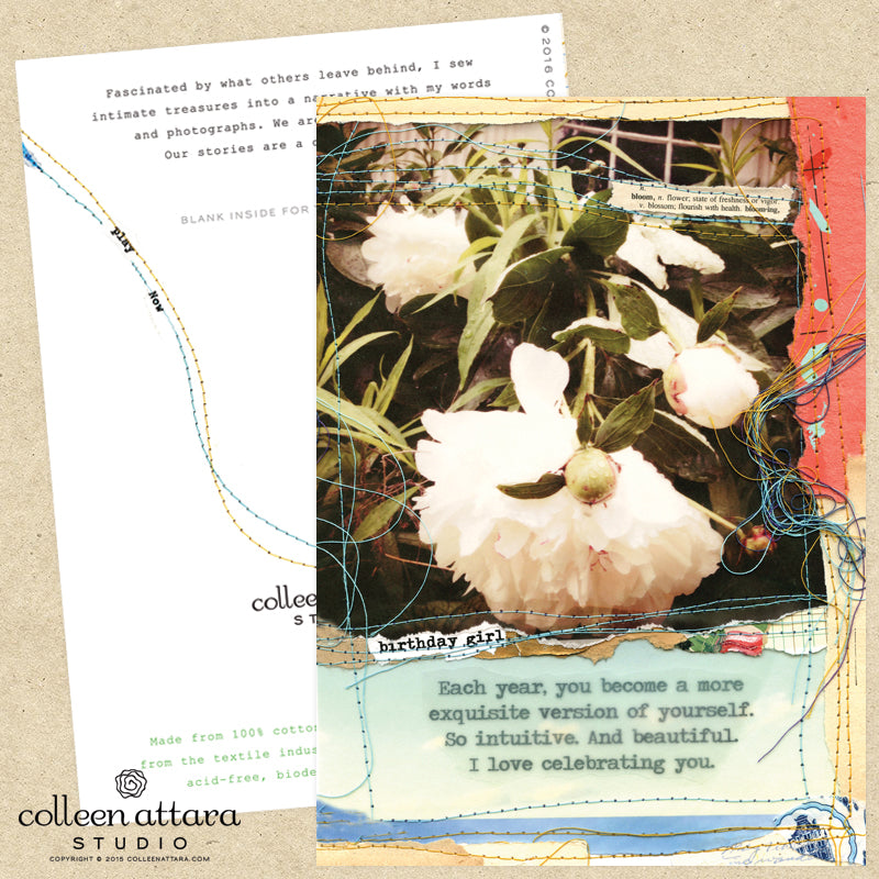 Peonies | Cards from Colleen Attara Studio