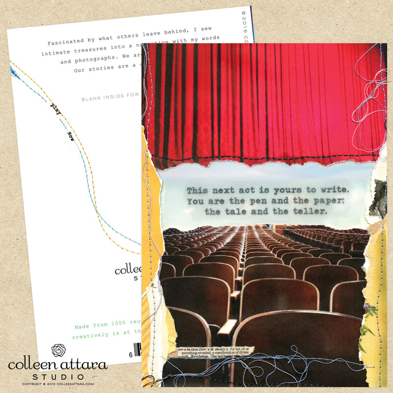 Red Curtain | Cards from Colleen Attara Studio